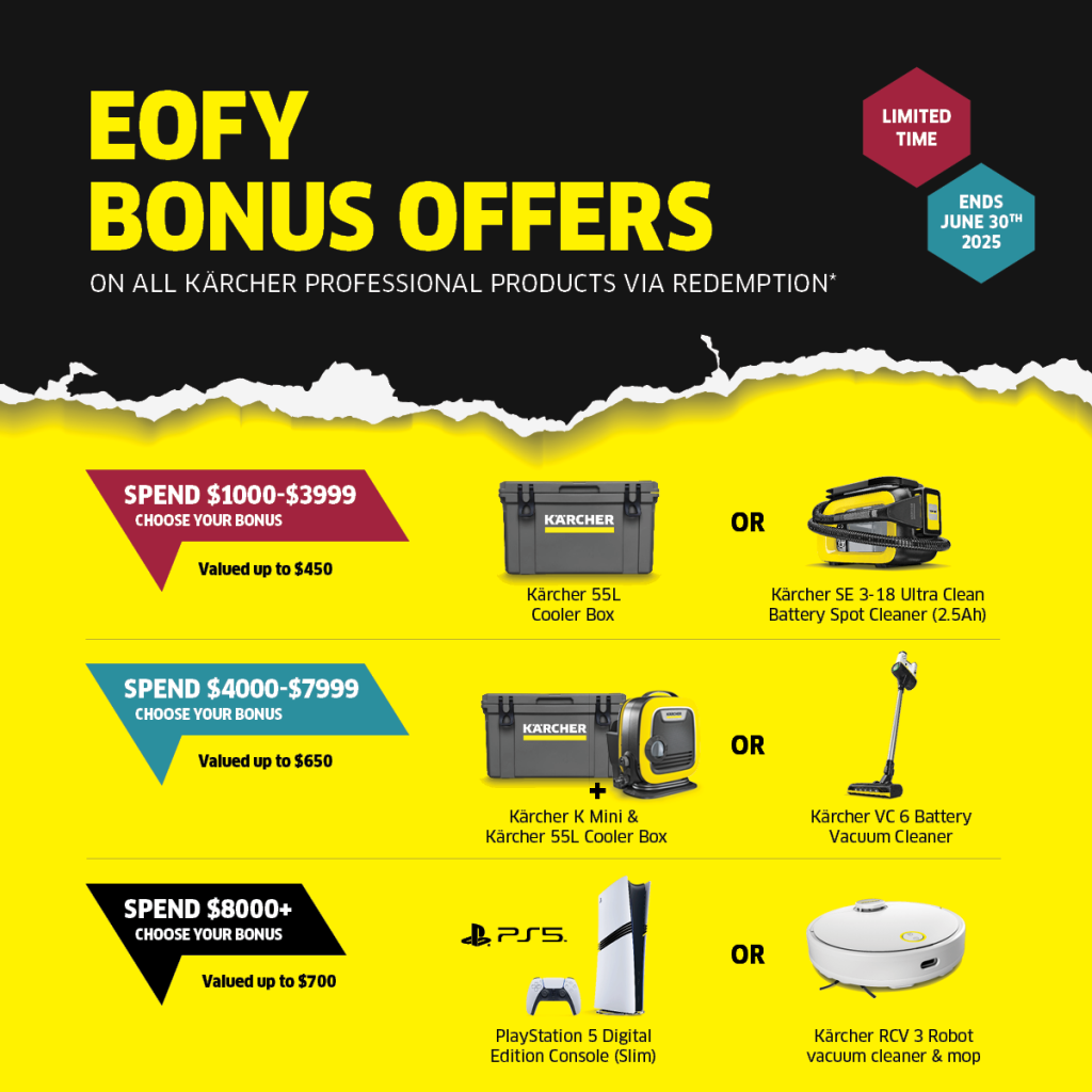 EOFY 2025 Karcher Bonus Offers - Cleanequip